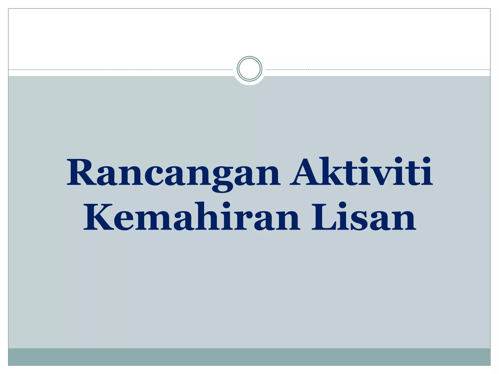Kemahiran lisan | PPTX