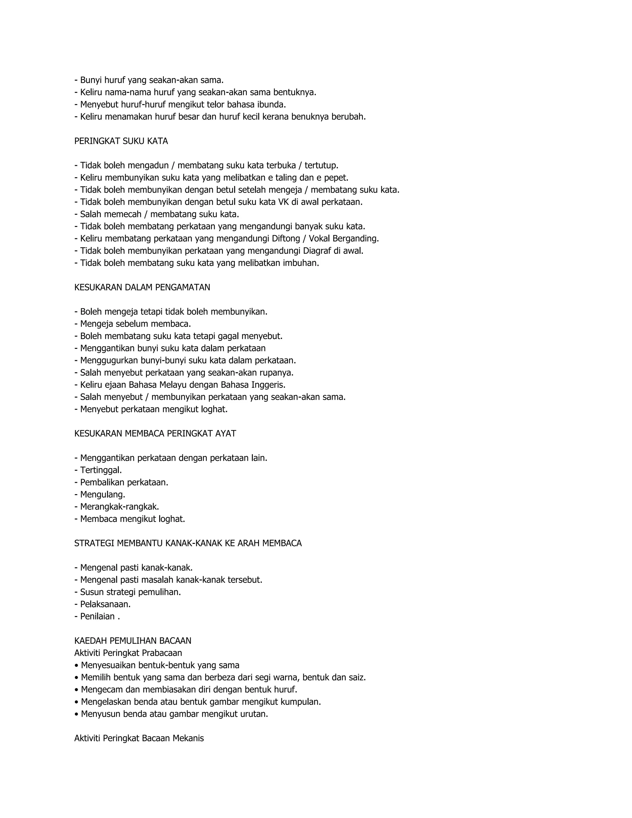 Kemahiran membaca | DOCX
