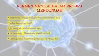Kemahiran mendengar | PPTX