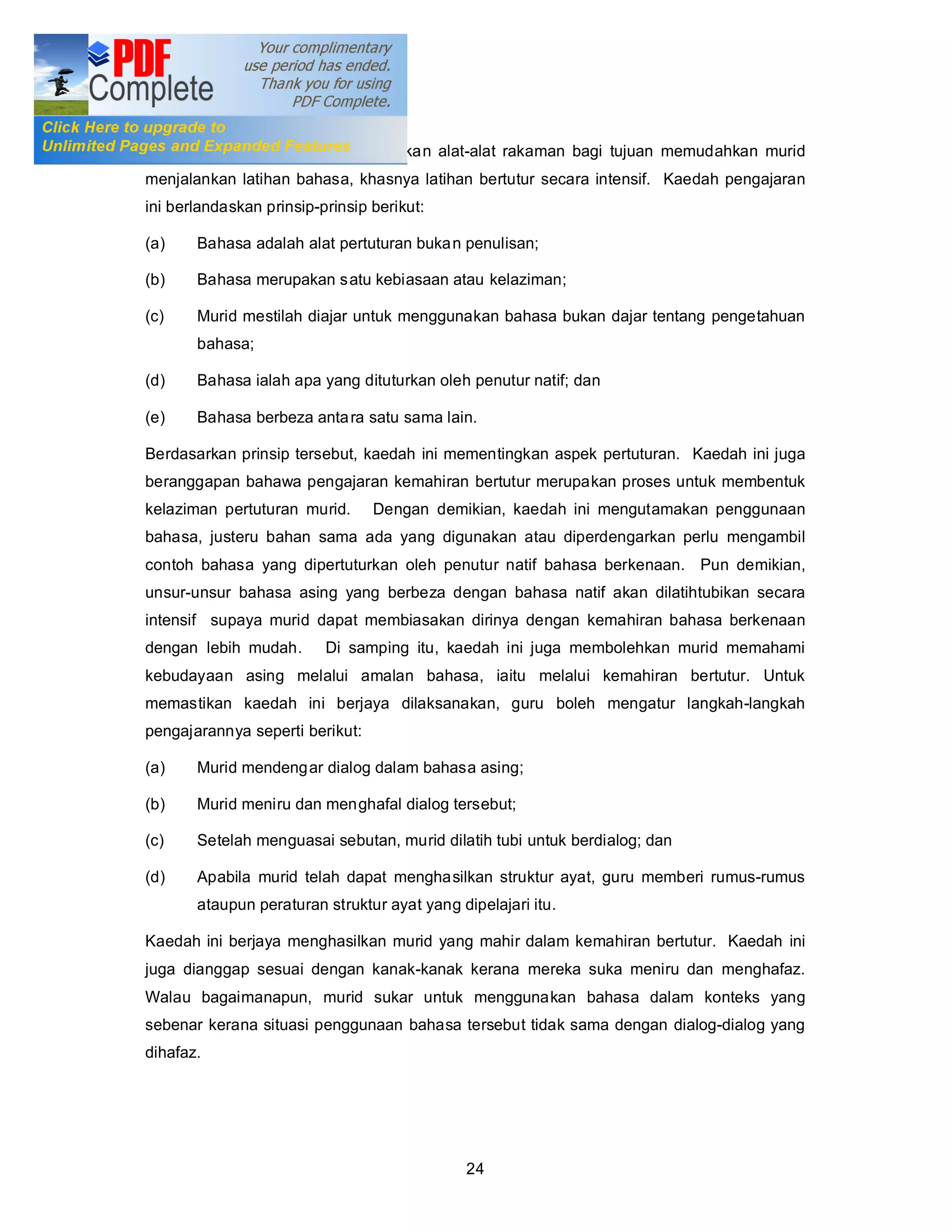 Kemahiran mendengar dan bertutur | PDF