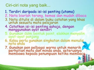 Kemahiran mengambil nota | PPT