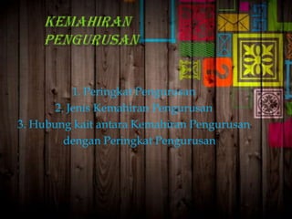 KEMAHIRAN PENGURUSAN PENGAJIAN PERNIAGAAN | PPTX
