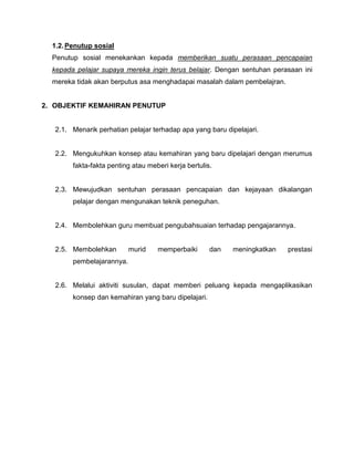 Kemahiran penutup | DOCX