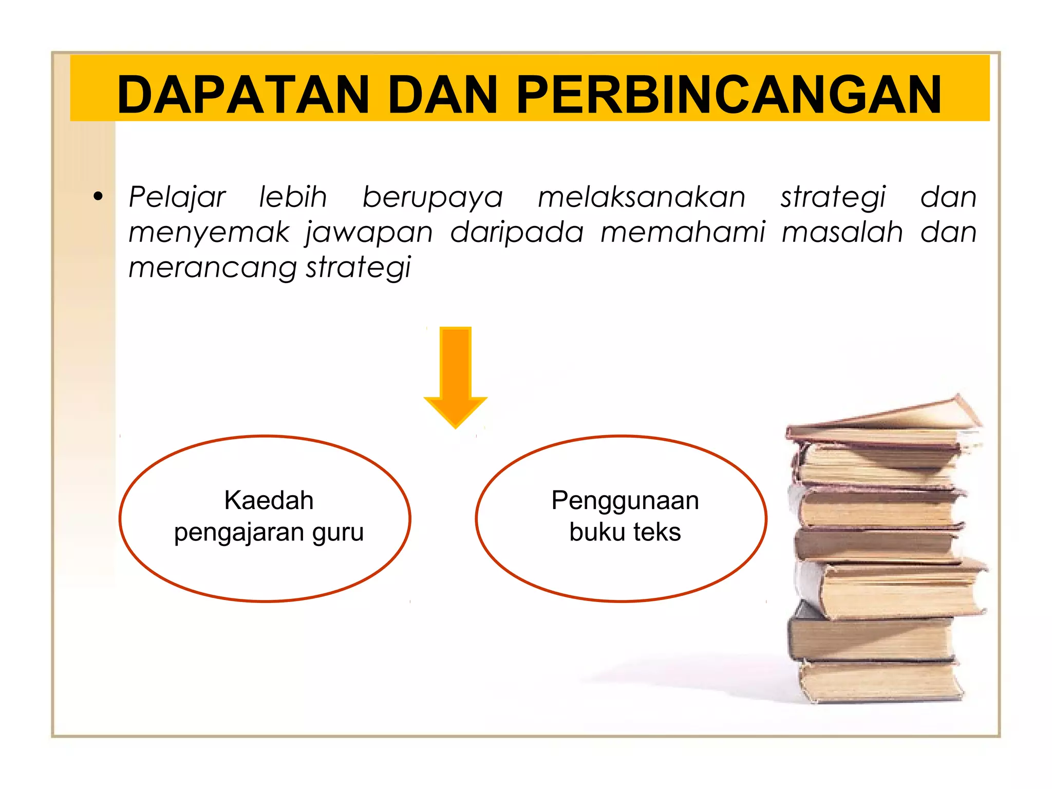 Kemahiran penyelesaian masalah nombor berarah berdasarkan model polya cai yi | PPT