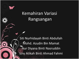 Kemahiran variasi (sains) | PPT