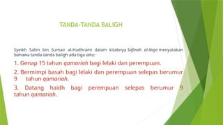 KEM AKIL BALIGH 2023 dan pengurusan jenazah bagi tahun enam | PPTX