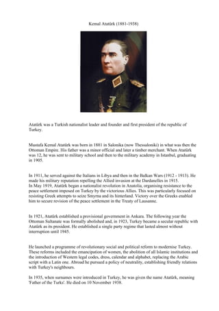 Kemal atatürk 1 | DOC