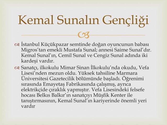 Kemal sunal = | PPTX