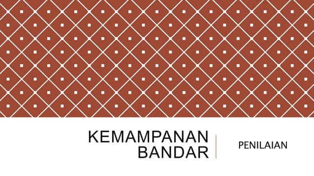 Kemampanan bandar | PPTX