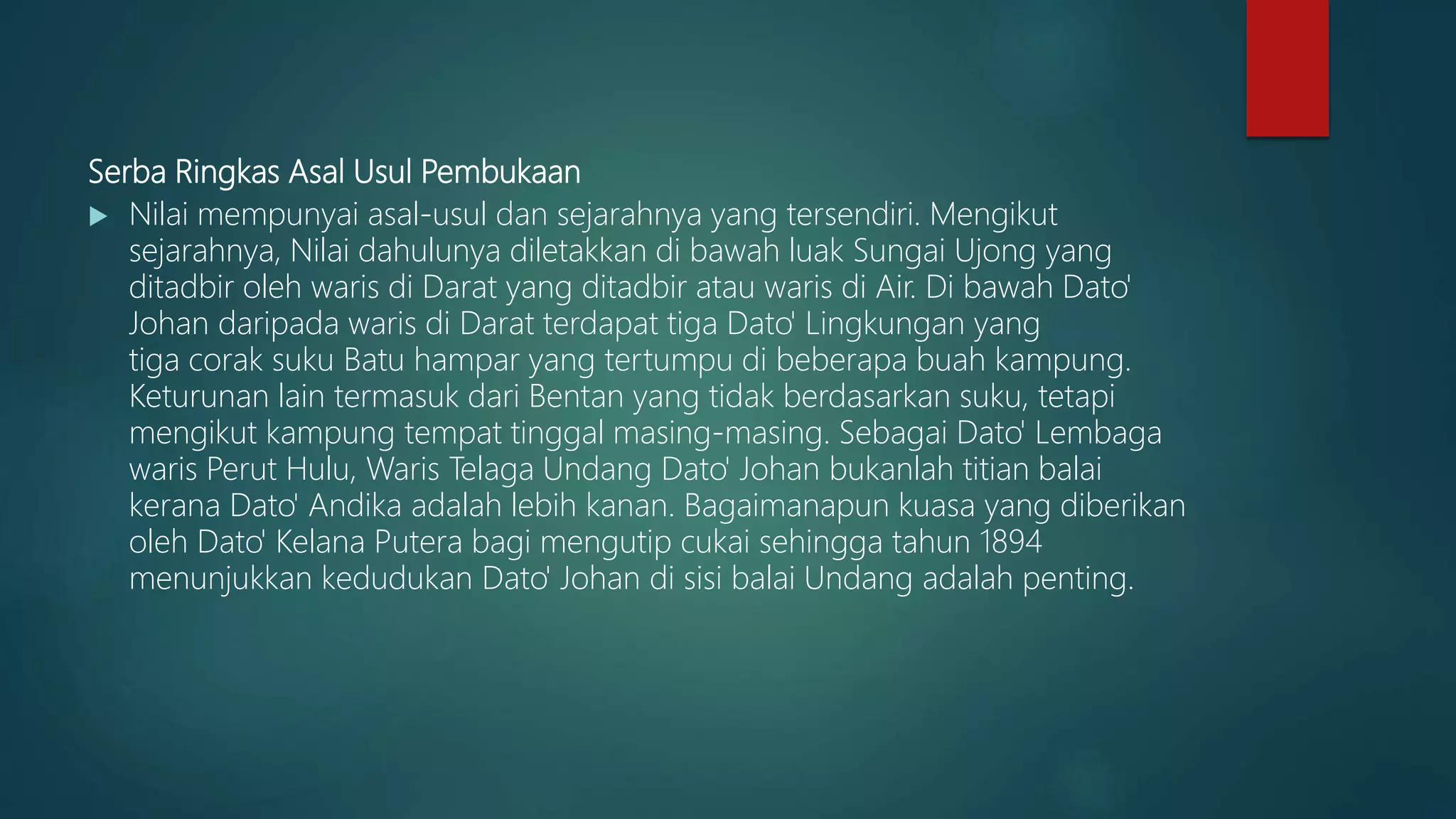 Kemampanan bandar nilai, negeri sembilan | PPT