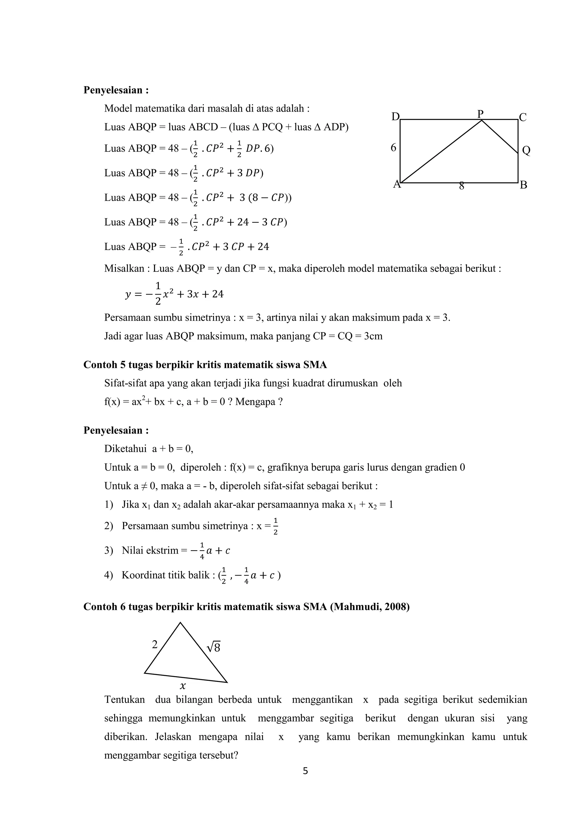 Kemampuan berpikir kritis, kreatif dan pemecahan masalah | DOCX