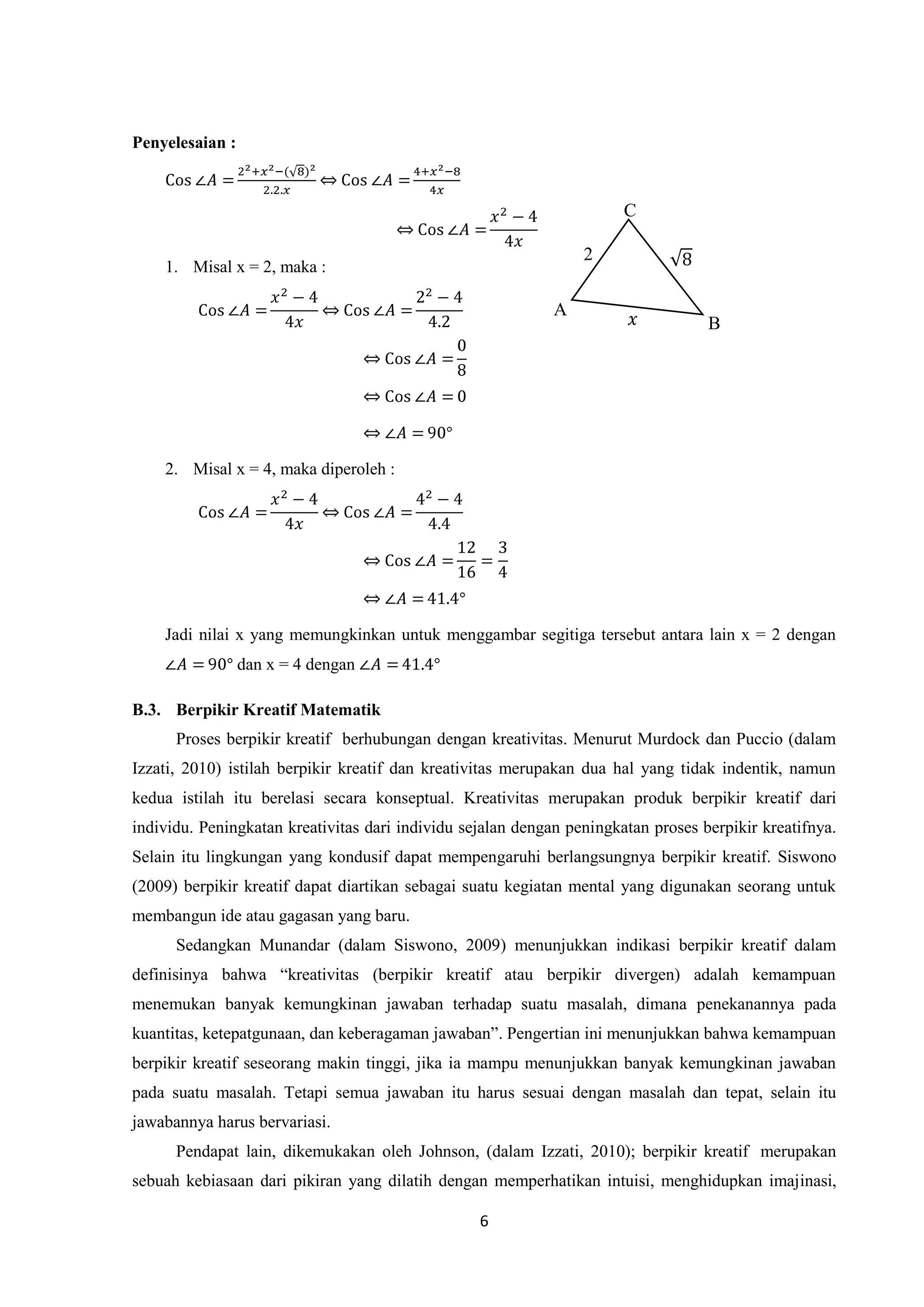 Kemampuan berpikir kritis, kreatif dan pemecahan masalah | DOCX