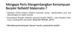 KEMAMPUAN BERPIKIR REFLEKTIF, KRITIS MATEMATIS DAN METAKOGNITIF, matematika nusantara.pdf