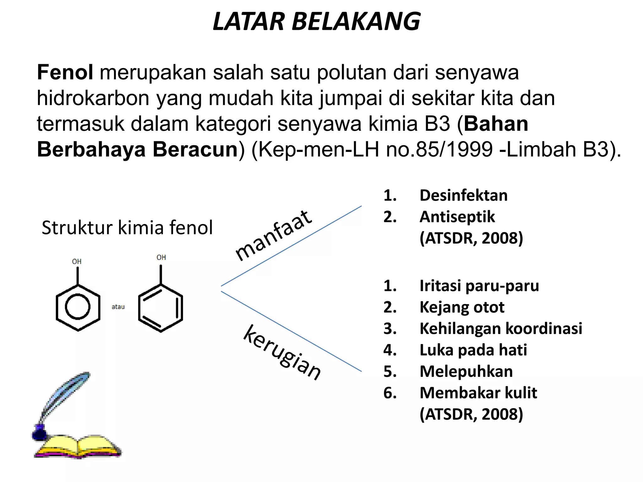 Kemampuan degradasi fenol oleh isolat bakteri dari tanah | PPTX