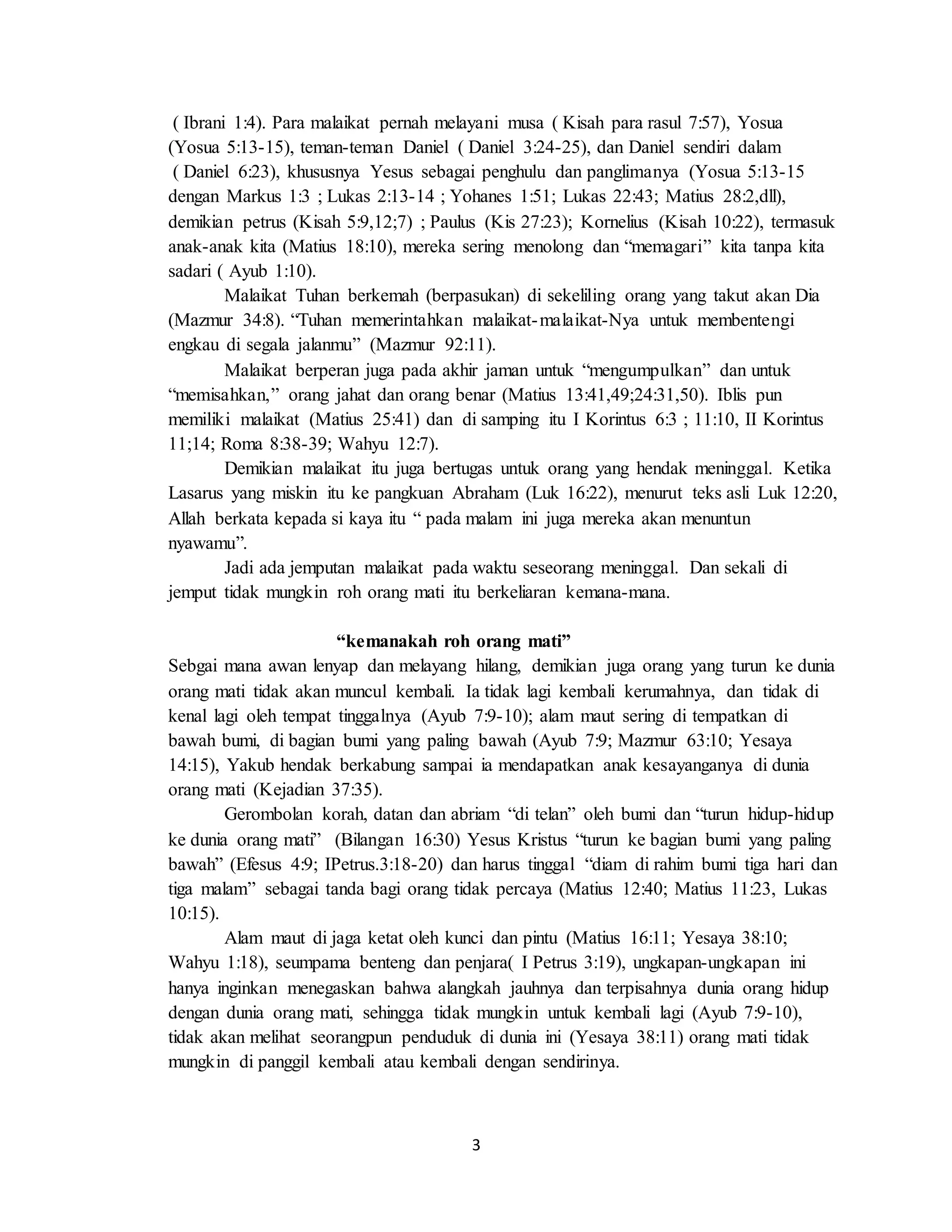 Kemanakah setelah manusia meninggal | DOCX