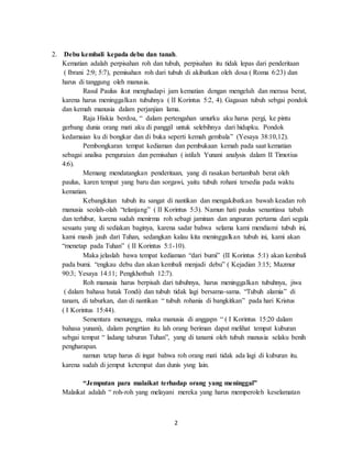 Kemanakah setelah manusia meninggal | DOCX