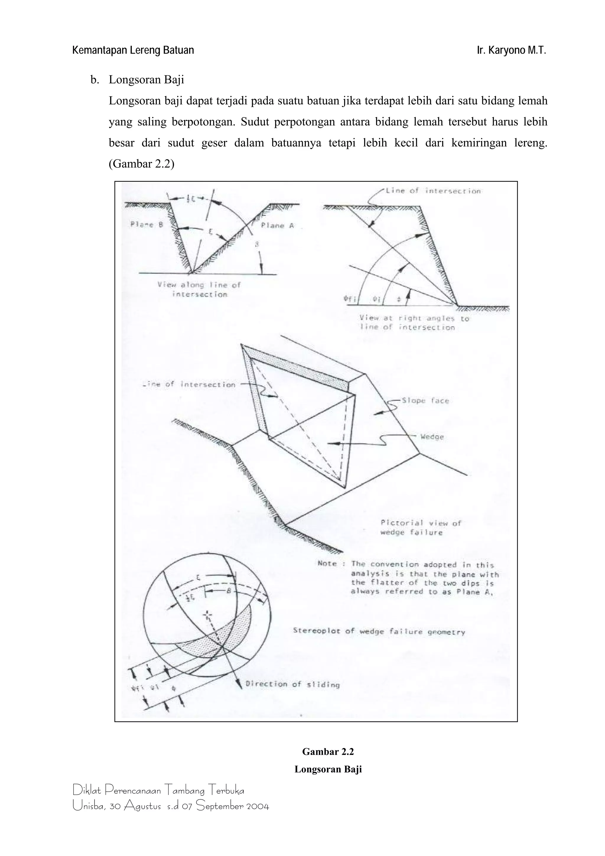 Kemantapan Lereng Batuan | PDF