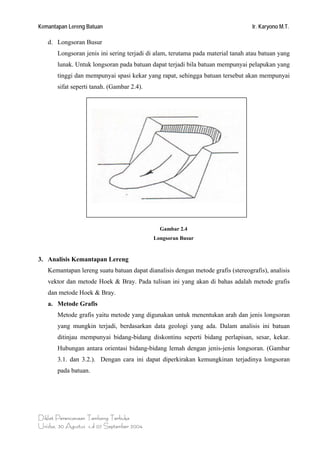 Kemantapan Lereng Batuan | PDF