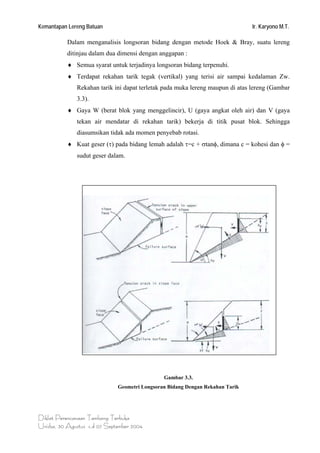 Kemantapan Lereng Batuan | PDF