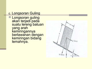 Kemantapan lereng batuan | PPT