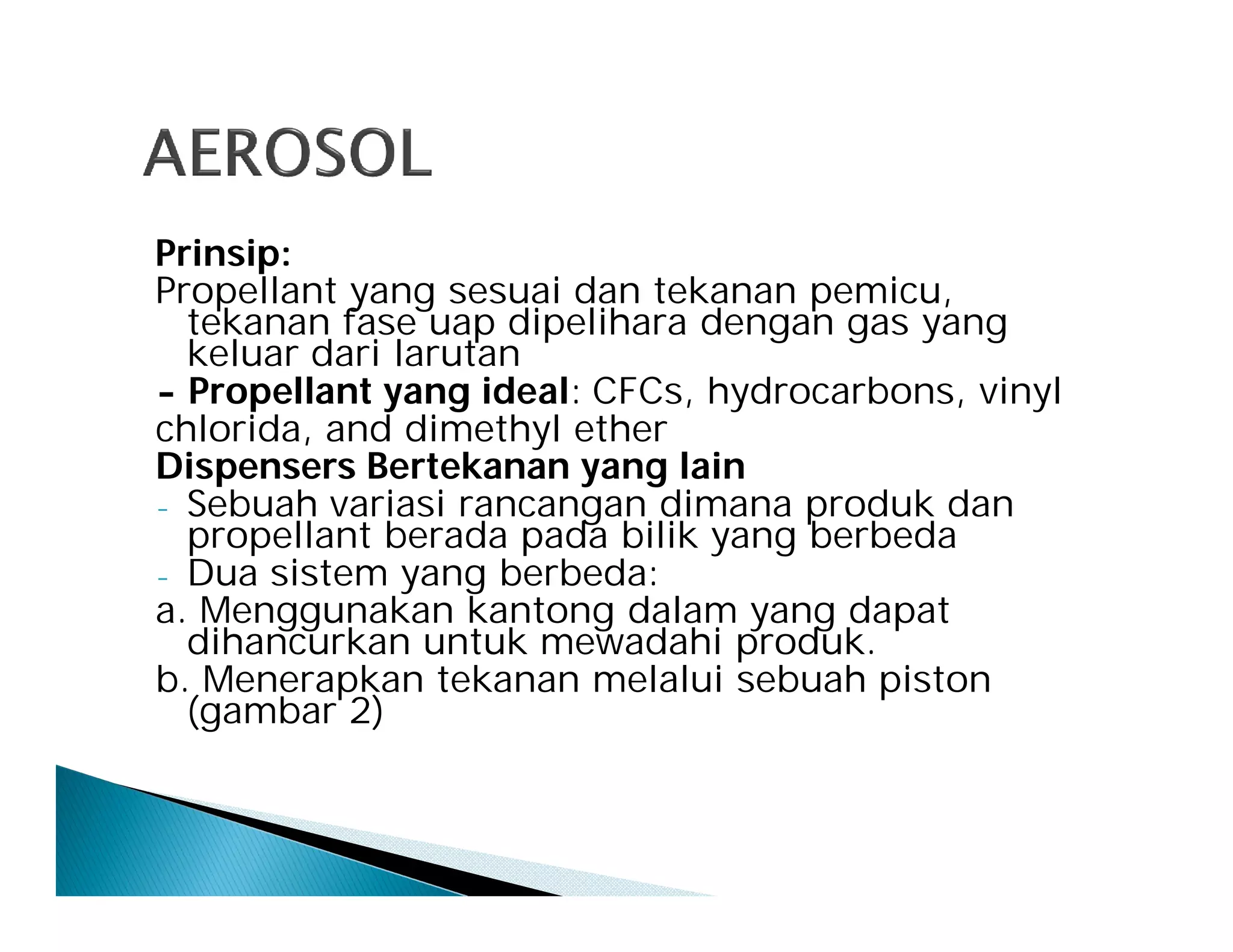Kemasan aerosol | PPT