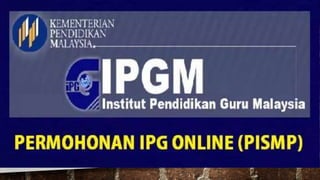 Kemasukan ke ipg | PPTX