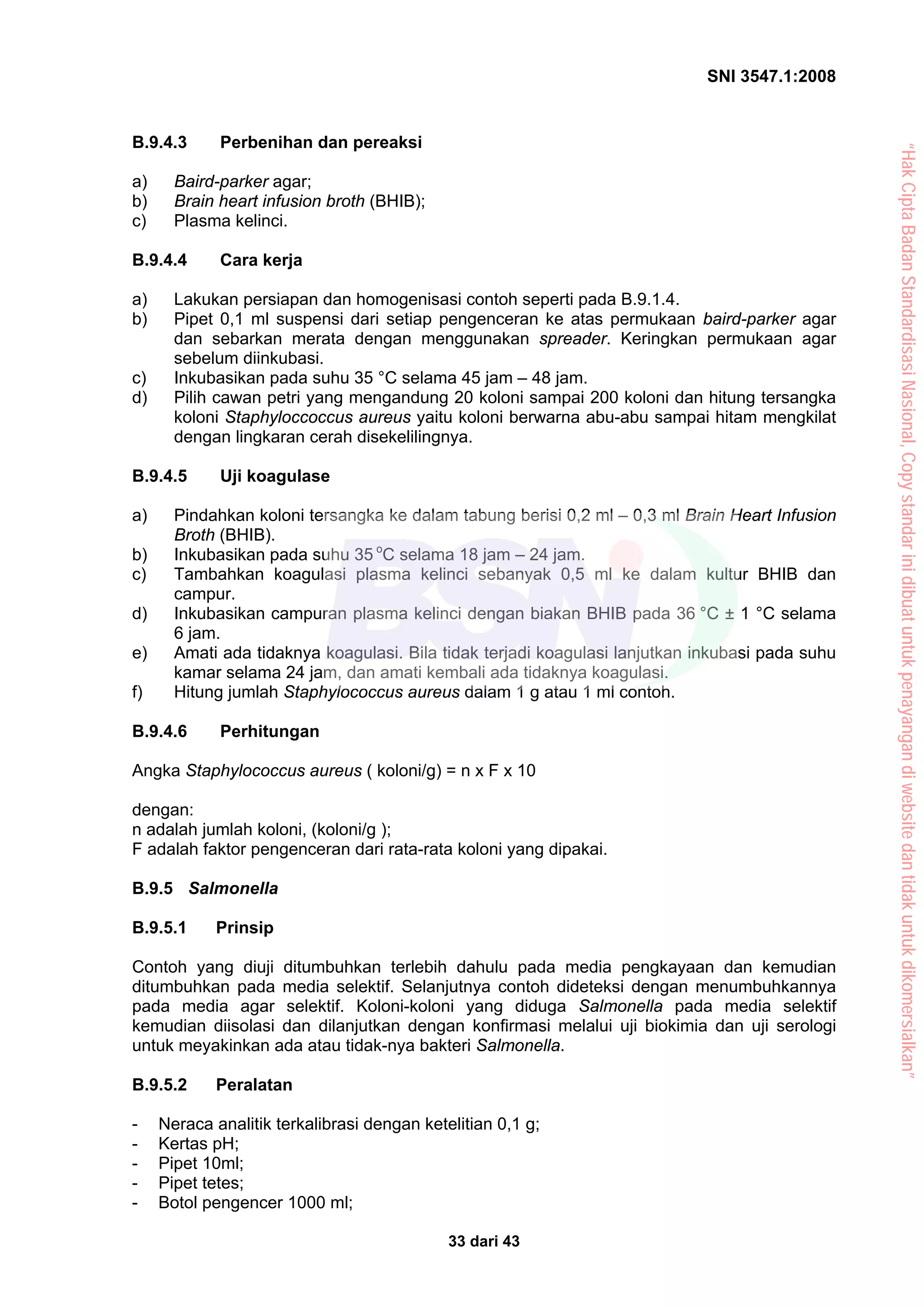 Kembang gula keras 2968 sni 3547.1_2008 | PDF