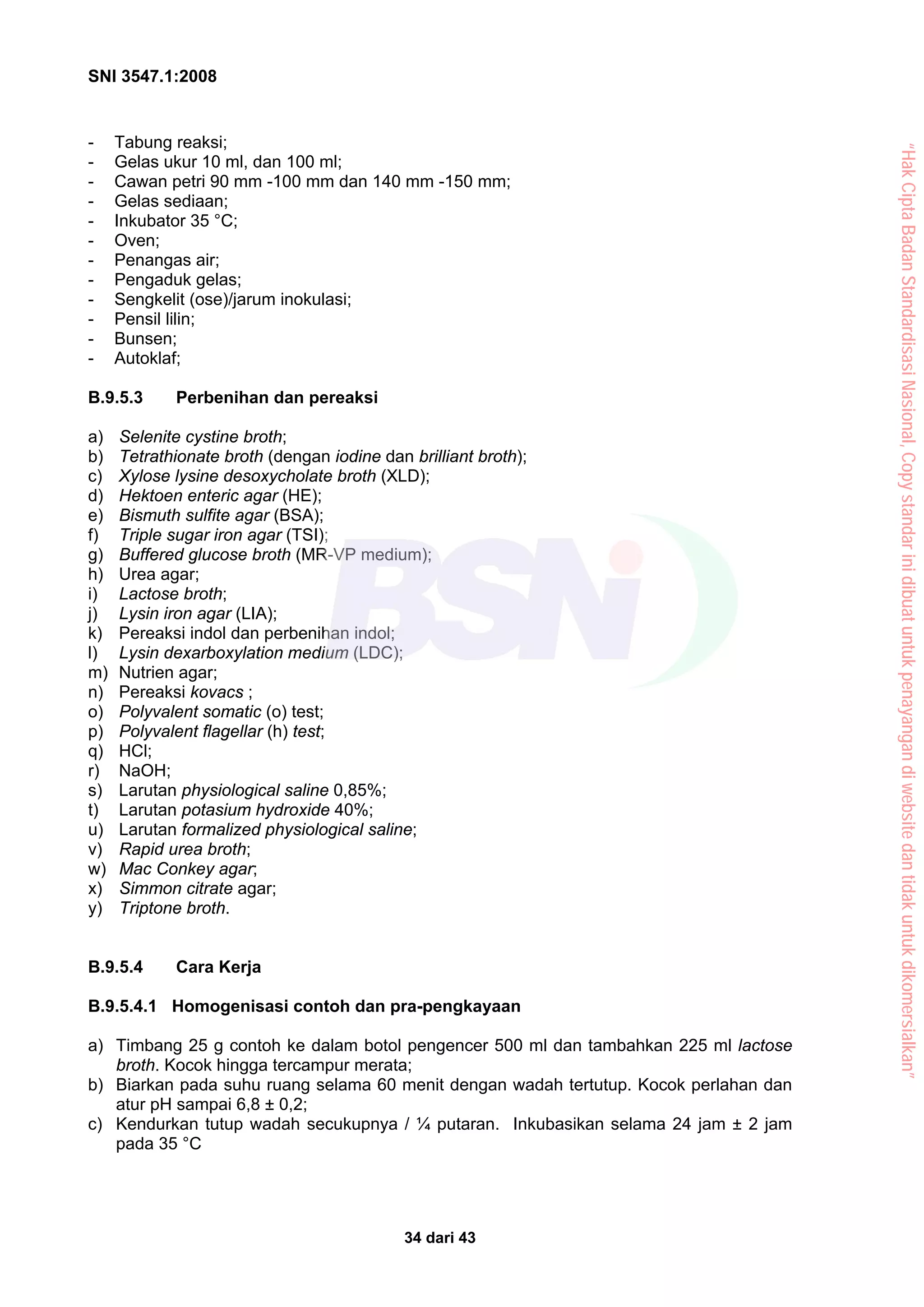 Kembang gula keras 2968 sni 3547.1_2008 | PDF