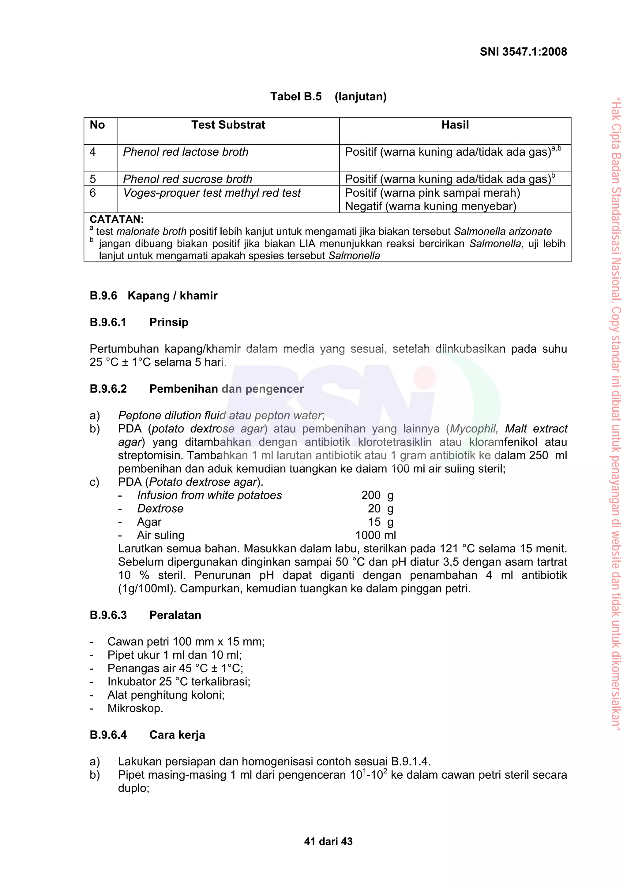 Kembang gula keras 2968 sni 3547.1_2008 | PDF