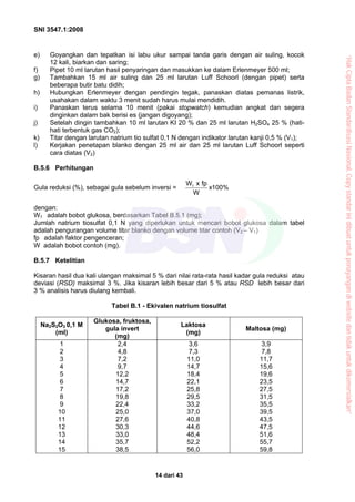 Kembang gula keras 2968 sni 3547.1_2008 | PDF