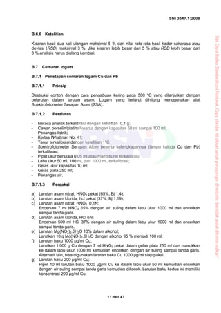 Kembang gula keras 2968 sni 3547.1_2008 | PDF