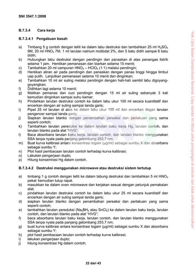 Kembang gula keras 2968 sni 3547.1_2008 | PDF