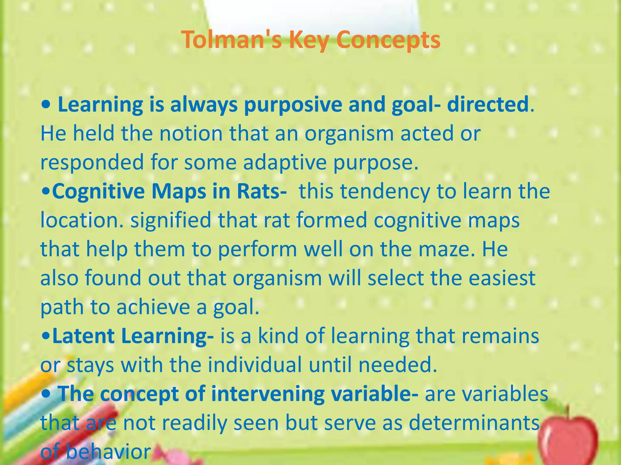 Neo- behaviorism by Tolman and Bandura | PPTX | Science