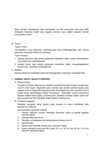 Kemenkes no 1250 tahun 2009 tentang kendali mutu (quality control ...