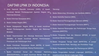 Kementerian Negara Republik Indonesia dan Lembaga Pemerintah Non ...