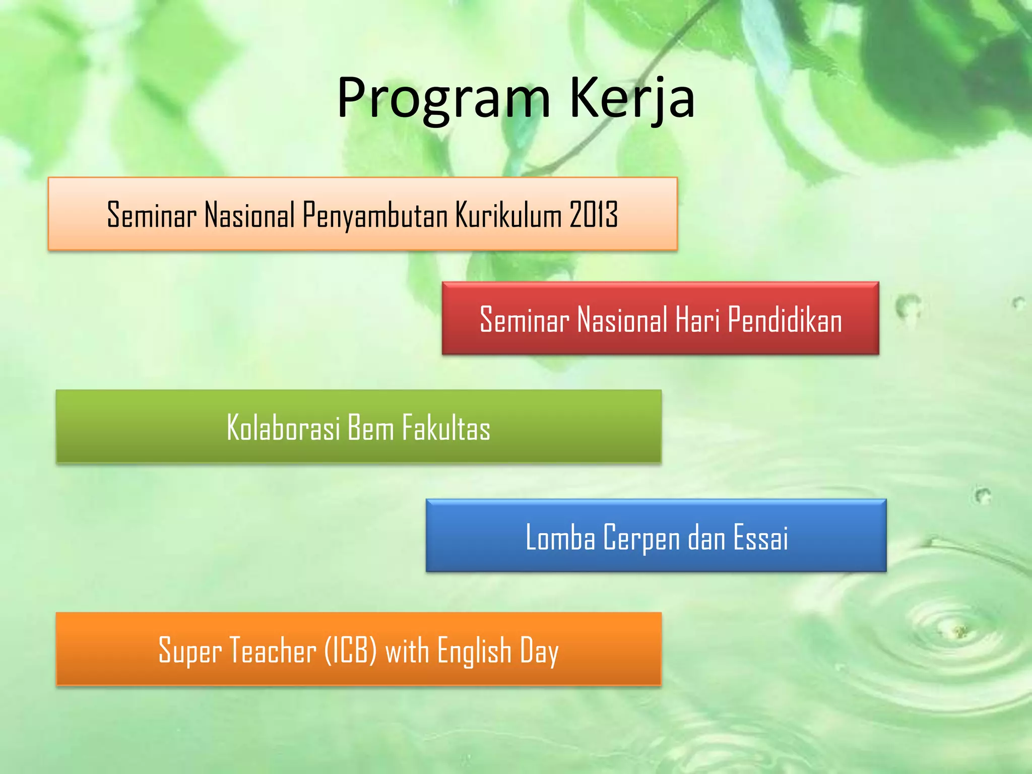 Kementrian pendidikan BEM UNESA 2013 | PPTX