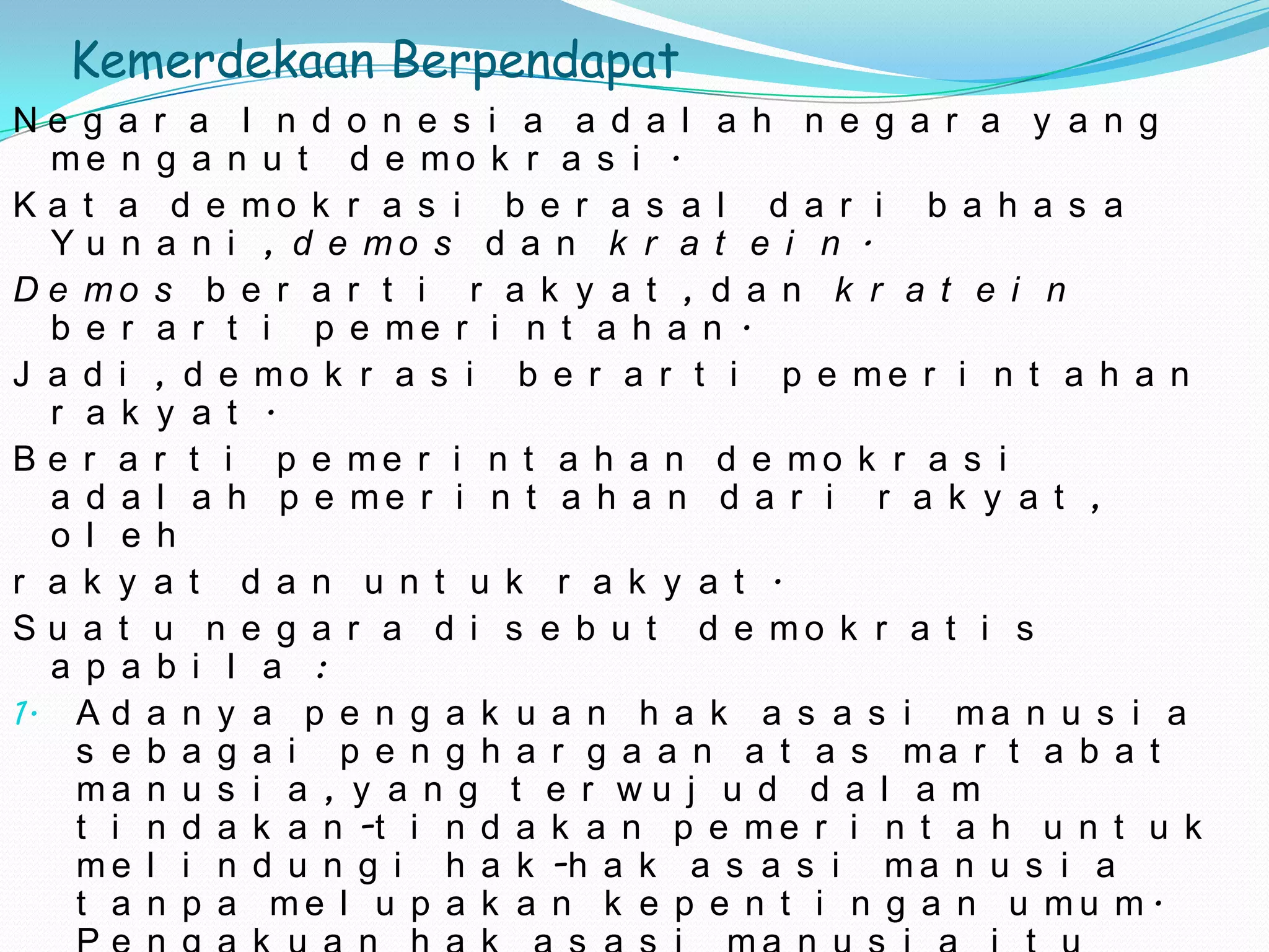 Kemerdekaan berpendapat | PPTX