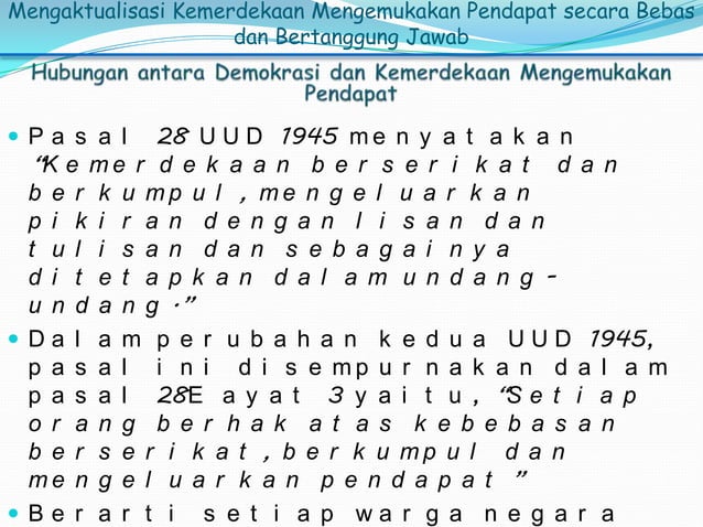 Kemerdekaan berpendapat | PPTX