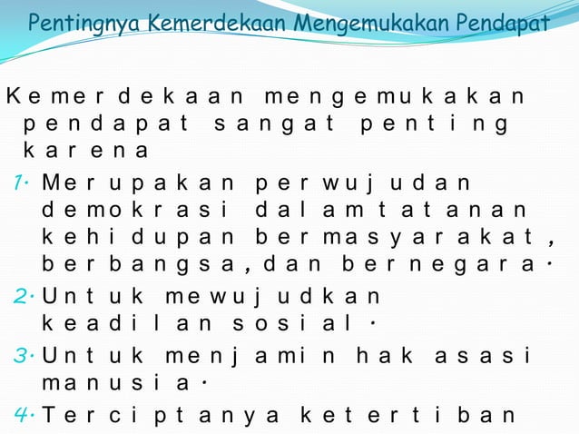 Kemerdekaan berpendapat | PPTX