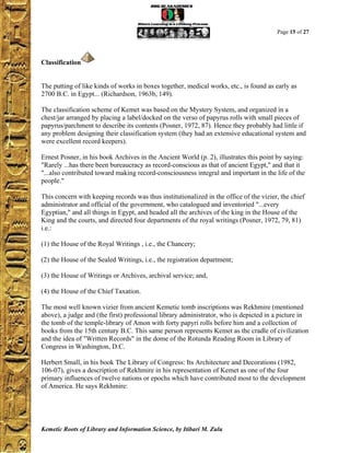 Kemetic Roots of Library and Information Science, by Itibari M. Zulu | PDF