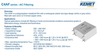 KEMET Webinar - C4AQ/C4AF power box film capacitors | PDF