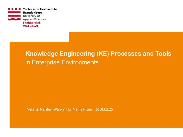 Knowledge Engineering Processes and Tools in Enterprise Environments | PDF