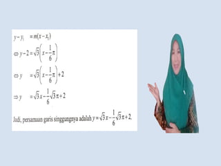 Contoh soal penerapan turunan fungsi aljabar | PPTX