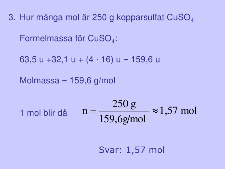 Kemiska beräkningar