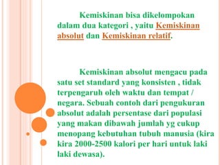 Kemiskinan (SOSIOLOGI) | PPTX