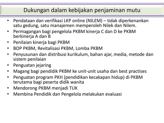 Kemitraan SKB dan PKBM | PDF