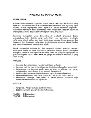 Kem kepimpinanmuda | PDF