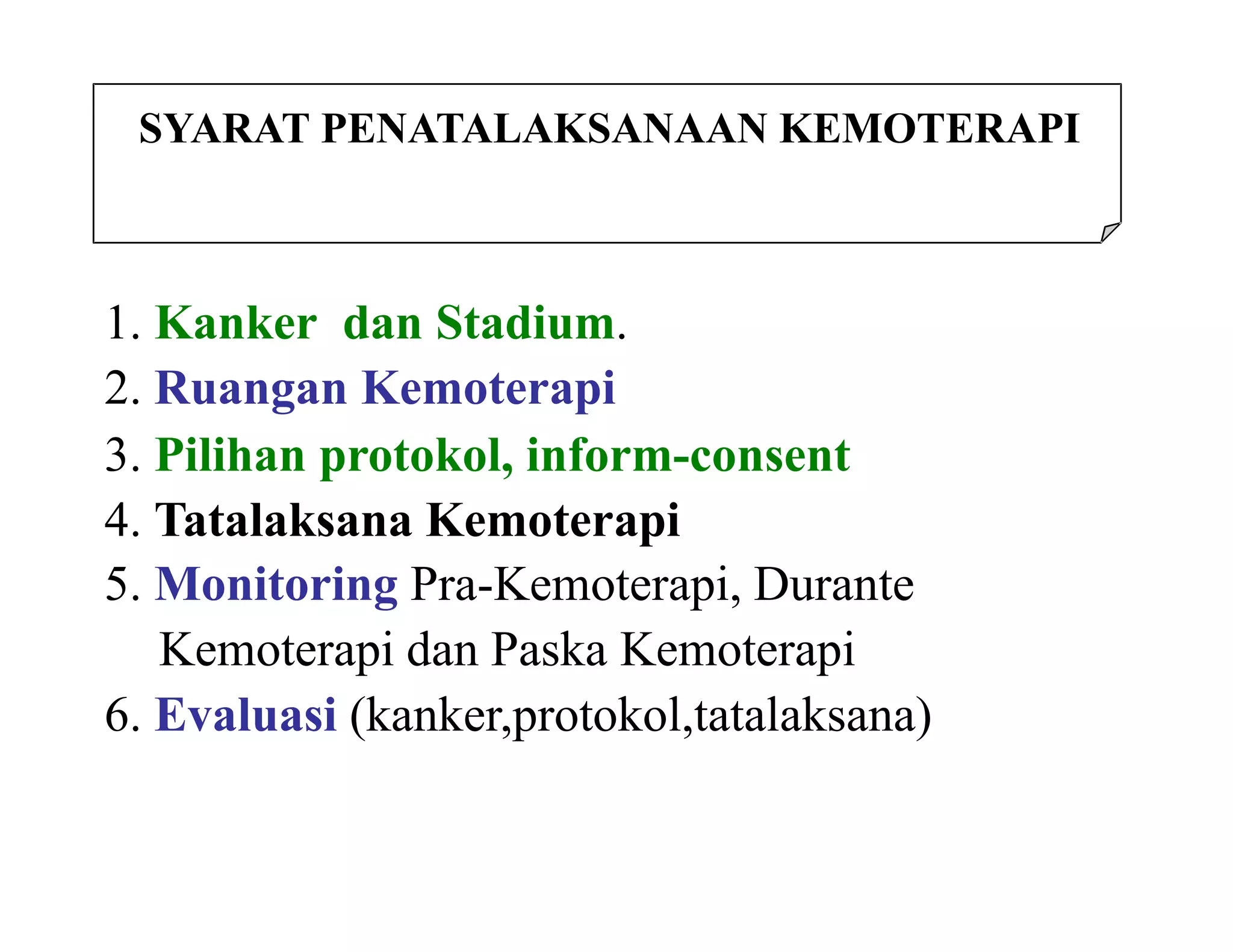 Kemoterapi | PPTX