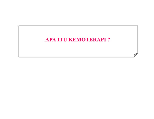 Kemoterapi | PPTX