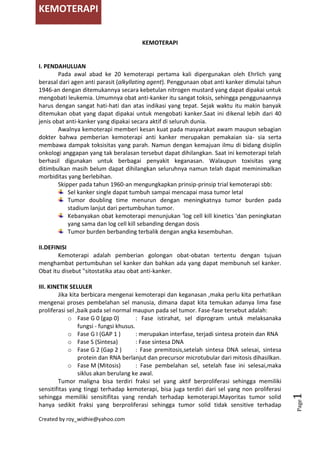 Kemoterapi | PDF